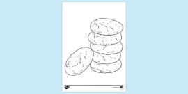 FREE! - Packet of Biscuits Colouring | Colouring Sheets