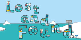 Lost and Found Office Display Banner - Lost Property Role Play Banner