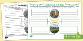 KS1 Village, Town and City Comparison Activity Sheet