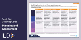 Small Step Coaching Cards: Coaching Record (teacher made)