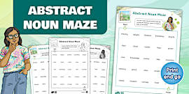 Abstract Nouns Activity Sheet