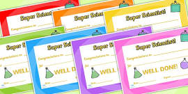 Super Scientist Award Science Certificate (teacher made)