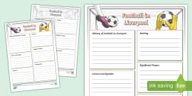 The History of Football Fact File Template (teacher made)