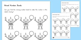 Robots Number Bonds to 10 Activity (Teacher-Made) - Twinkl