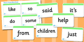 Phase 4 Tricky Word Bookmarks - Bookmark, Phase 4, phase four