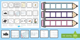 Writing Target Cards Pencils New Zealand (teacher made)