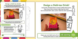 Design a Drink Activity Sheet (teacher made) - Twinkl