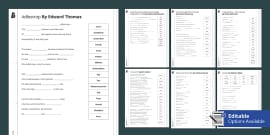 Edexcel Relationships Poetry Cloze Activities (Teacher-Made)