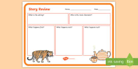 The Tiger Who Came to Tea Caption Writing Activity