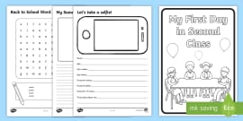 My First Day of First Class Activity Booklet (teacher made)