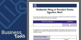 Biting Avoidance Procedure for Childminders (teacher made)