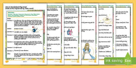 Features of a Play Script Display Poster (teacher made)