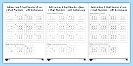 Column Subtraction without Exchanging