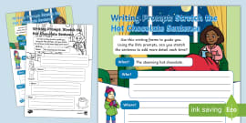 Winter Scene Writing Prompt: Stretch the Sentence - Twinkl