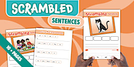 Scrambled Sentences Activity Sheets | Twinkl