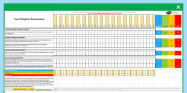 Victorian Curriculum Foundation English Assessment Spreadsheet
