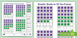 Numicon Shape Addition within 30 Activity Sheets