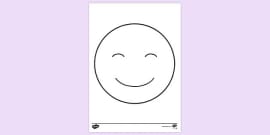 FREE! - 😊 Happy Face Emoji SEN Colouring Sheet | Colouring Sheets