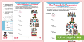 Mga Pananda Ng Pangngalan: Poster | Grade 1 | Twinkl