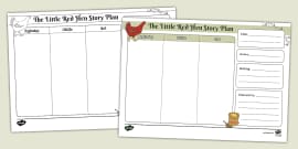 1, 2, 3, 4, 5, Little Red Hen Song (teacher made) - Twinkl