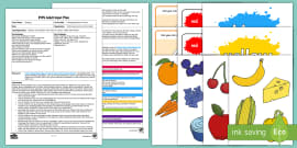 Healthy Food Color Sorting Activity (teacher made)