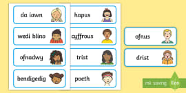 Weather Flashcards Welsh Translation - seasons, welsh, cards