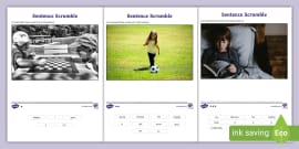 Sentence Scramble Worksheets