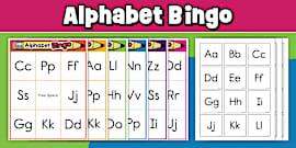 Alphabet Bingo - Upper and Lower Case Match