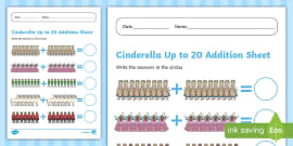 Cinderella Counting Sheet (teacher made) - Twinkl