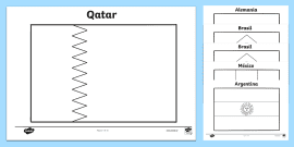 Países de habla hispana banderas para colorear - Twinkl