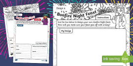 Design a Firework Worksheet (teacher made) - Twinkl