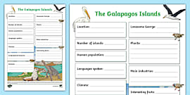Galapagos Animals Word Search (teacher made) - Twinkl