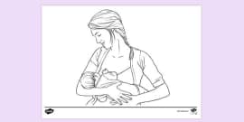 FREE! - Girl Feeding Lamb Colouring | Colouring Sheets