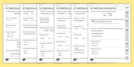 Year 4 Grammar, Punctuation & Spelling Worksheet Pack