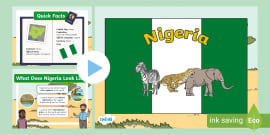 * NEW * KS1 Nigeria Fact File Template,Nigeria - Twinkl