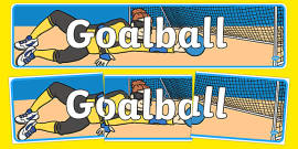 FREE! - Goalball Logo Colouring | Colouring Sheets - Twinkl