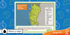 Póster de geografía: Mapa de la Región de Coquimbo