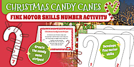 Christmas Tree Fine Motor Skills Number Activity | Twinkl