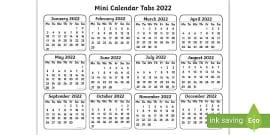 2022-2023 Month at a Glance Calendar (teacher made)