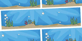 Under the Sea Photo Small World Background (teacher made)