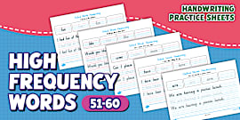High Frequency Words 1-10