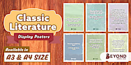 Classic Literature Display Posters