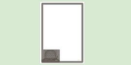 FREE! - Simple Blank Dungeon Page Border | Page Borders | Twinkl