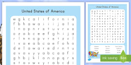 United States Map Printable Puzzle Activity