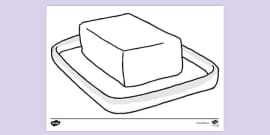 FREE! - Butter Colouring Sheet 4 | Colouring Sheets - Twinkl