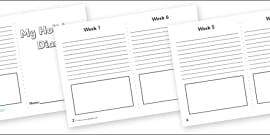 7 Day Diary Writing Planning Template | Learning Materials