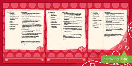 Valentine's Day Sensory Bottle Instruction Sheet | Twinkl