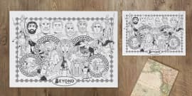 History Colouring Page, History Timeline Colouring - Twinkl