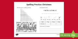 Because Spelling Practice Worksheet (teacher made) - Twinkl