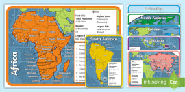 KS2 Geography Continents - Geography: Continents and Oceans